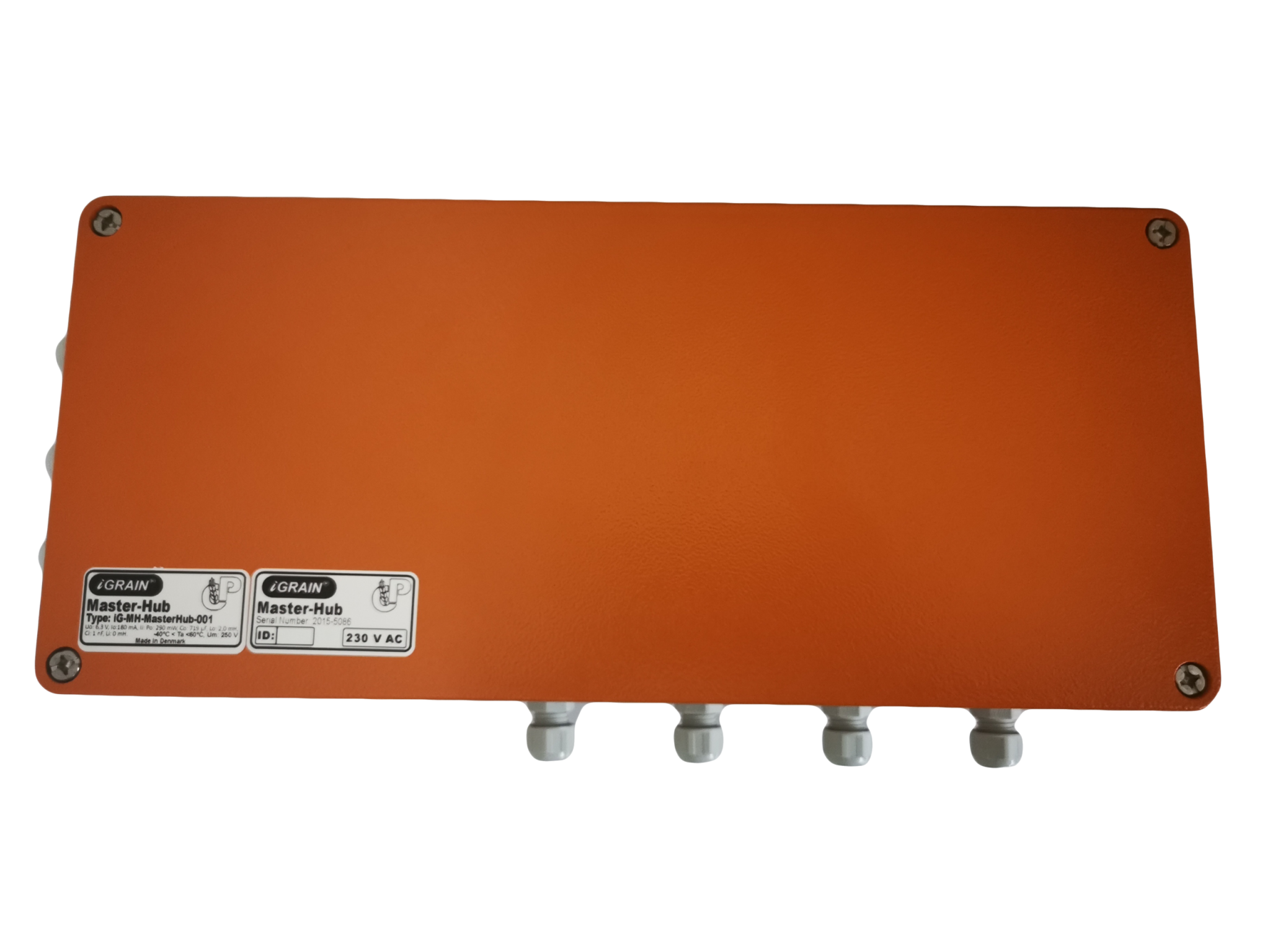 Signal transfer hubs for grain silo monitoring